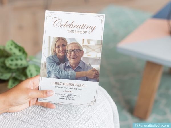 Celebration Of Life Template For A Beautiful Program Design-Download Now!