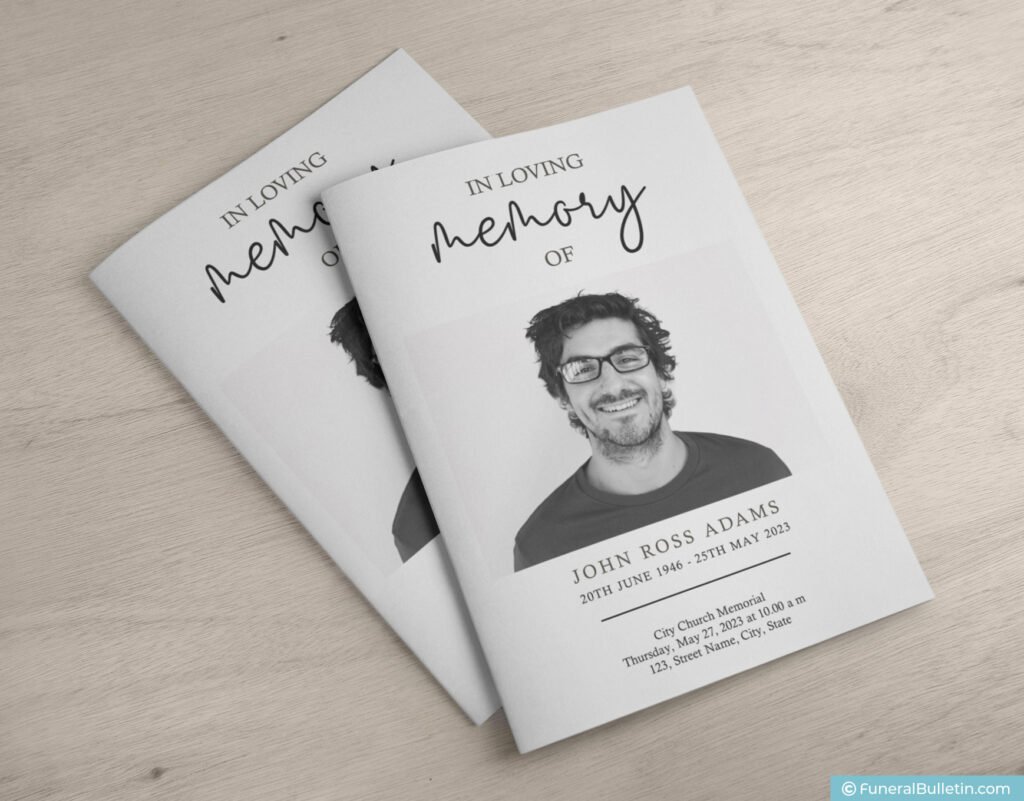 Printable Program For Funeral Service - Download Now!